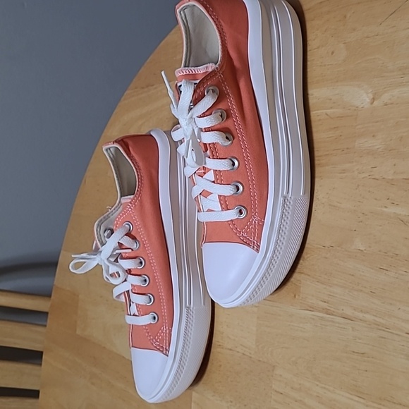Converse | Shoes | Salmon Colored Platform Coverse Sneakers | Poshmark